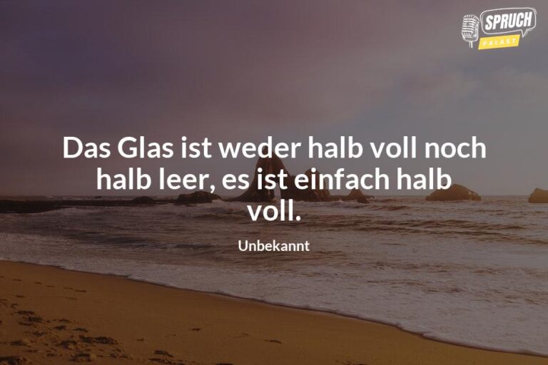 Glas halb voll oder halb leer? Wie du deine Perspektive änderst und das ...